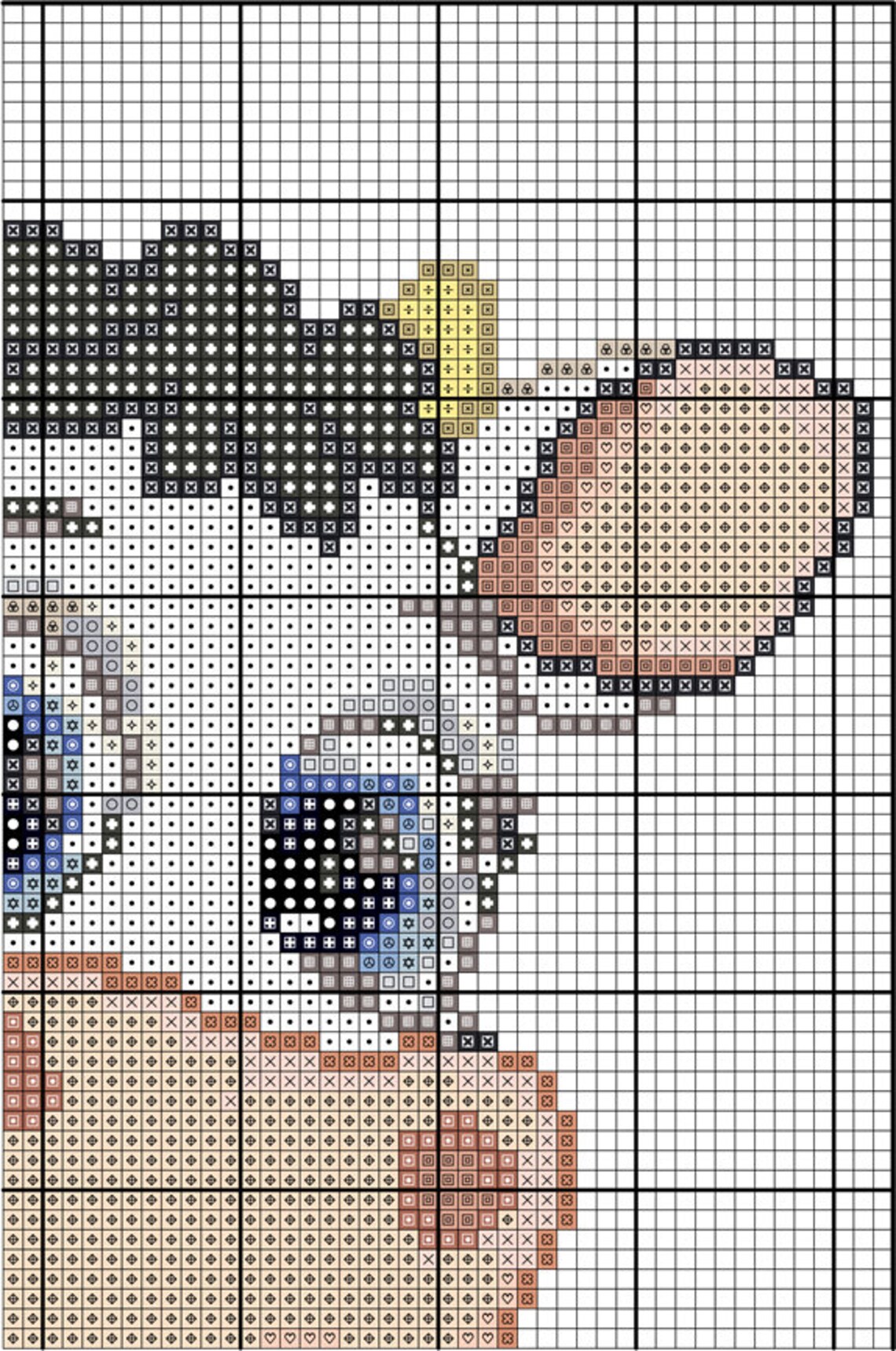 Cow Cross Stitch Pattern PDF Pattern Digital Download Counted Cross ...