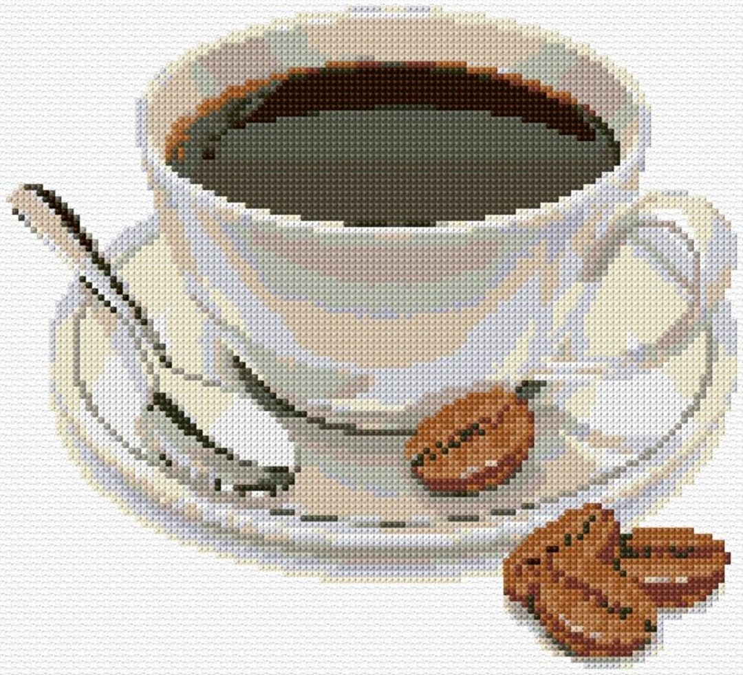 Coffee Cup/mug Cross Stitch Pattern PDF Pattern Digital Download DMC ...