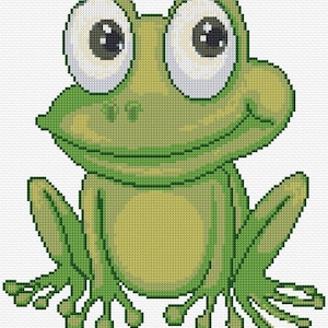 Frog Cross Stitch Pattern PDF Pattern Digital Download Counted Cross ...