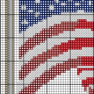 USA Flag American Flag Cross Stitch Pattern PDF Pattern Digital ...