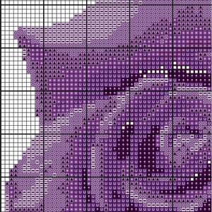 Purple Rose Cross Stitch Pattern PDF Pattern Digital Download Counted ...