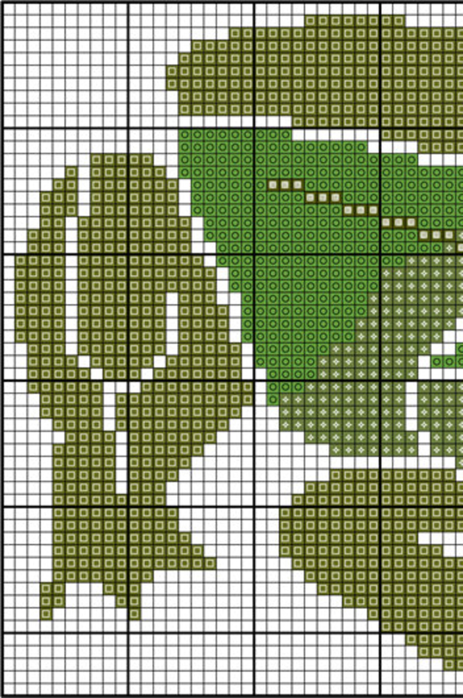Small Frog Cross Stitch Pattern PDF Pattern Digital Download Modern ...