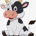 Cute Cow Cross Stitch Pattern PDF Pattern Digital Download Counted ...