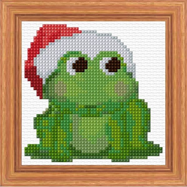 Cross Stitch Funny Frogs - Etsy