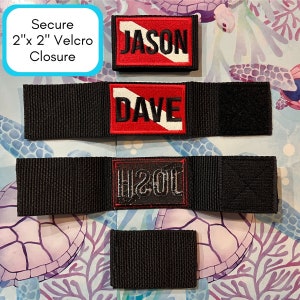 Jellyfish Embroidered BCD Identification Tag Scuba Diver Gift Made on ...