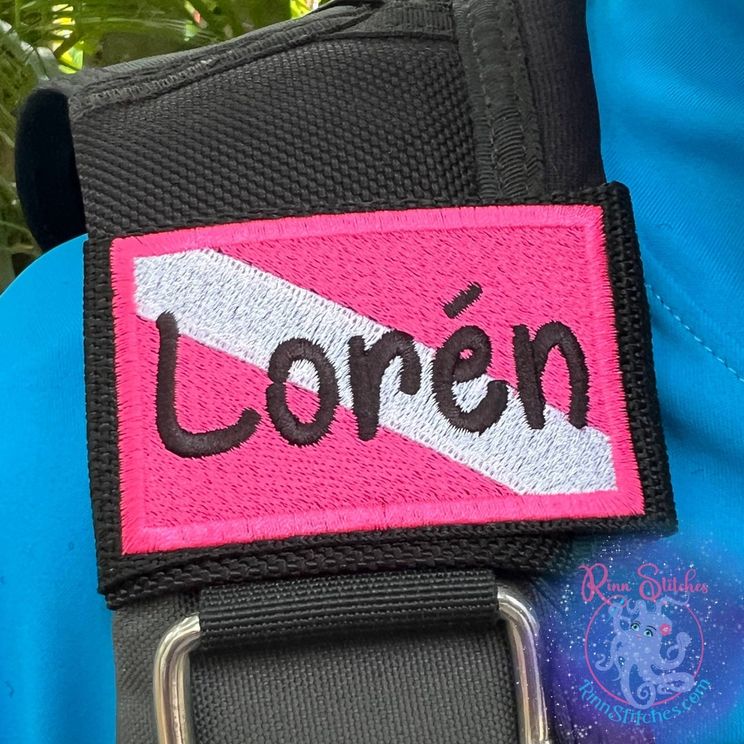 Personalized Dive Flag BCD Tag: Embroidered Scuba Diver Gift - Etsy