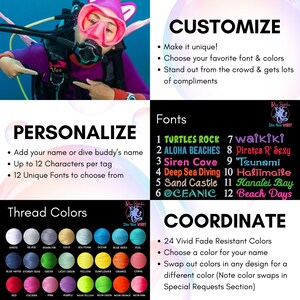Personalized Diver Name | Personalized & Customizable Scuba Diver BCD ...