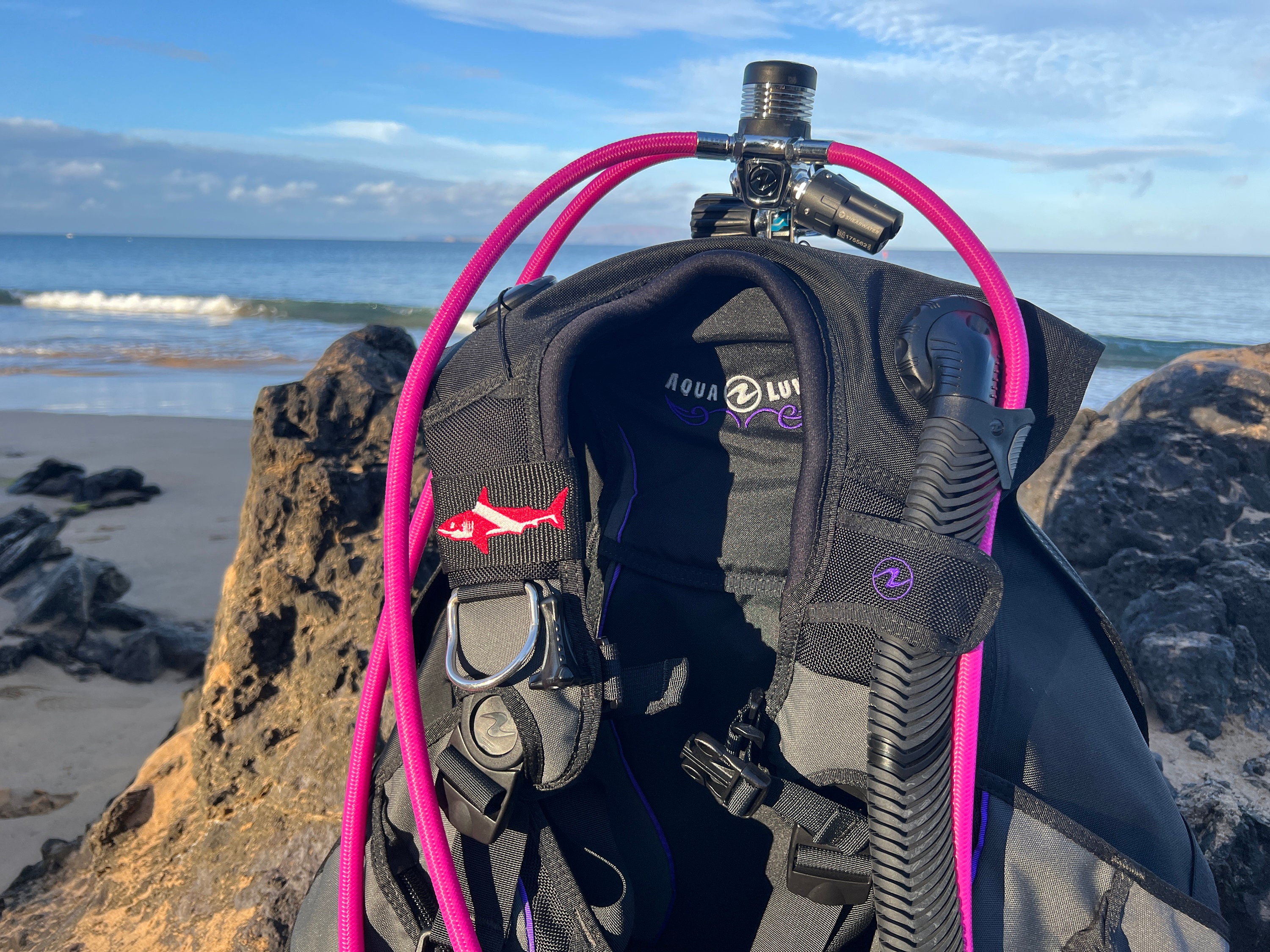 Dive Flag Shark Scuba Diver BCD Identification Tag Scuba - Etsy