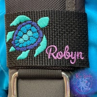 Custom Name Scuba Dive Tag, Personalized Embroidered Scuba BCD Name Tag ...