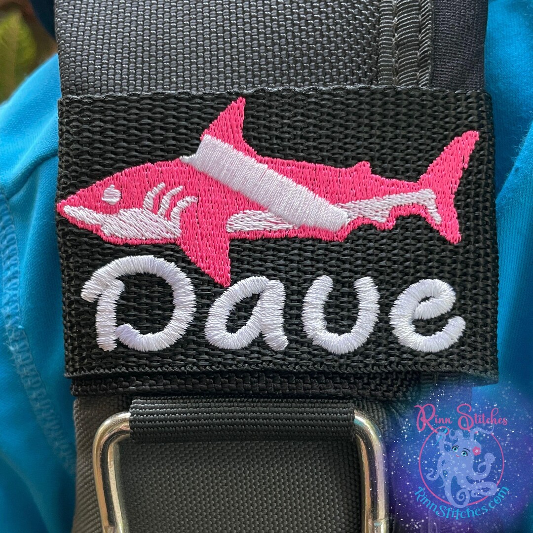 Pink Dive Flag Shark | Personalized & Customizable Scuba Diver BCD ...