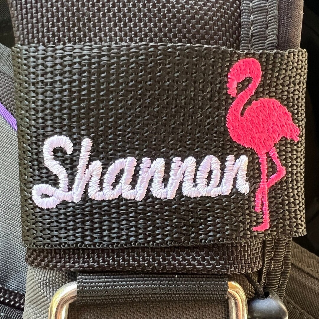Flamingo Personalized BCD Identification Tag | Scuba Diver Gift | Made ...