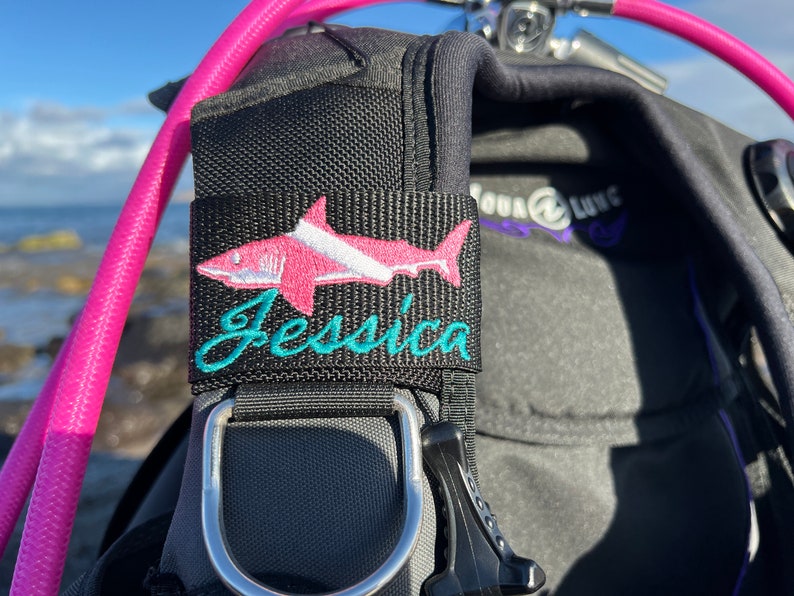 Pink Dive Flag Shark Personalized & Customizable Scuba Diver - Etsy