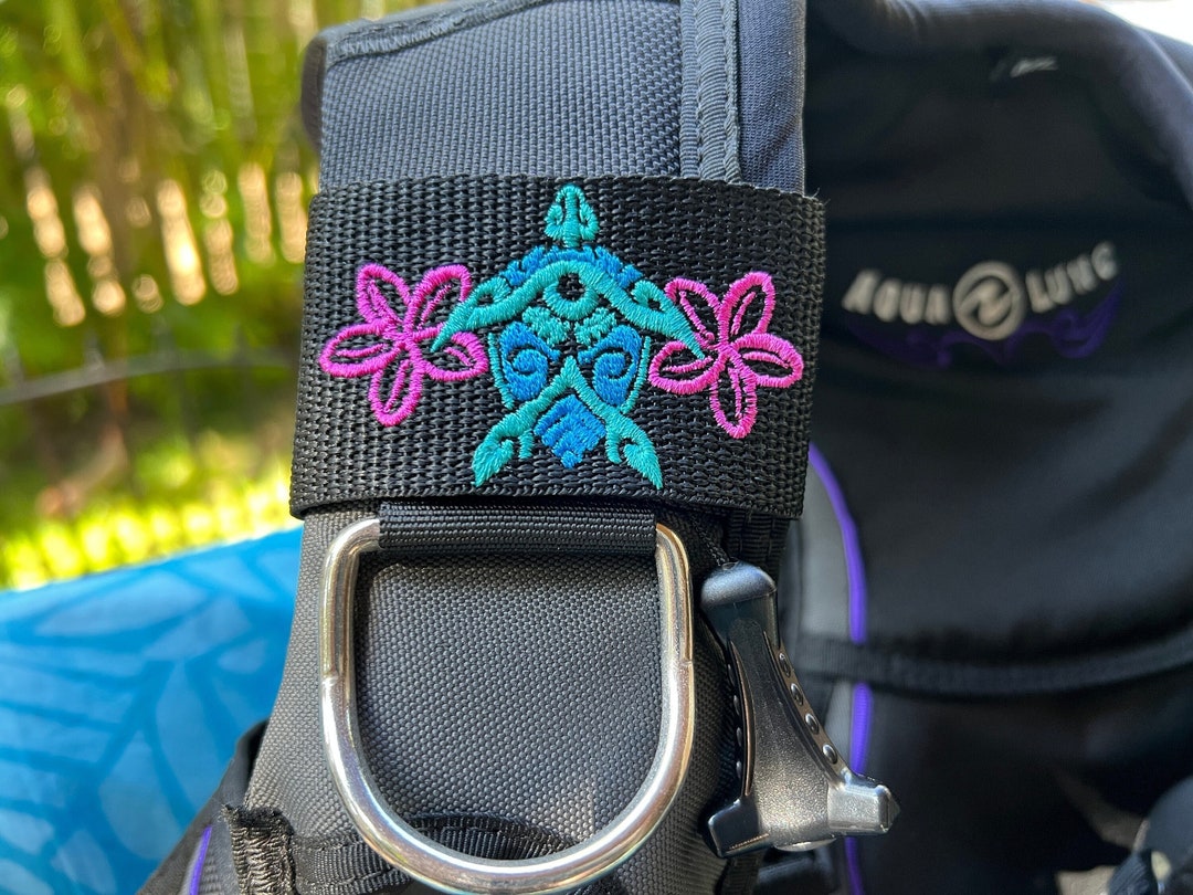Hawaiian Sea Turtle honu Tiki With Plumerias Scuba Diver BCD - Etsy