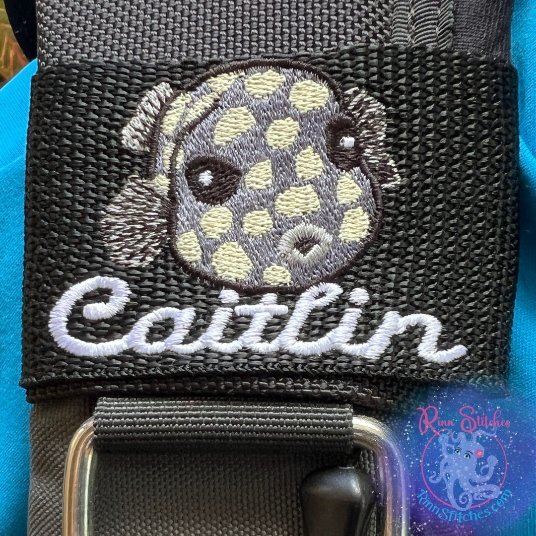 Personalized Trunkfish Embroidered BCD Tag - Scuba Diving Gear - Etsy