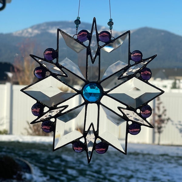 Beveled Snowflake - Etsy
