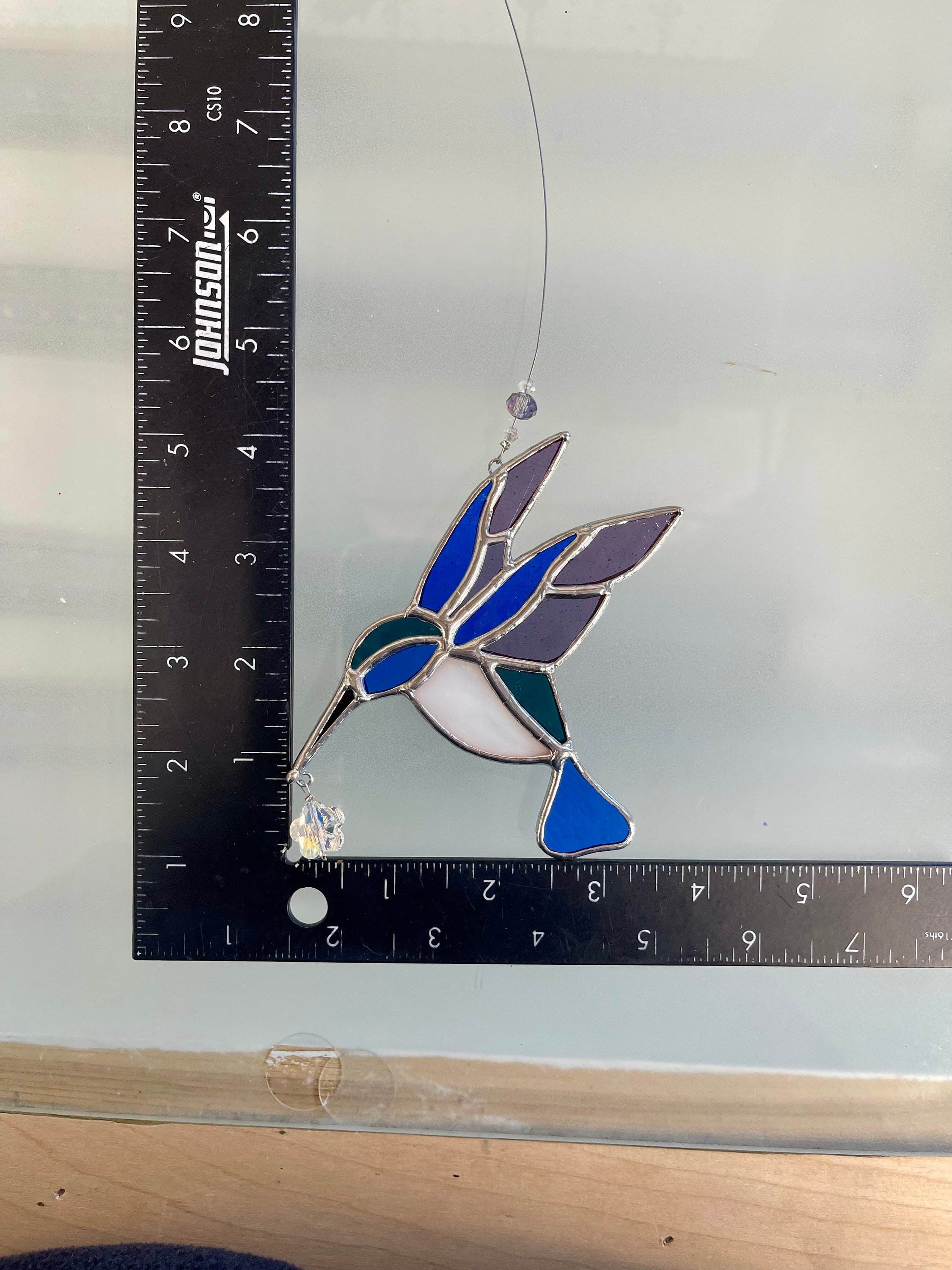 Hummingbird Stained Glass Sun Catcher - Etsy