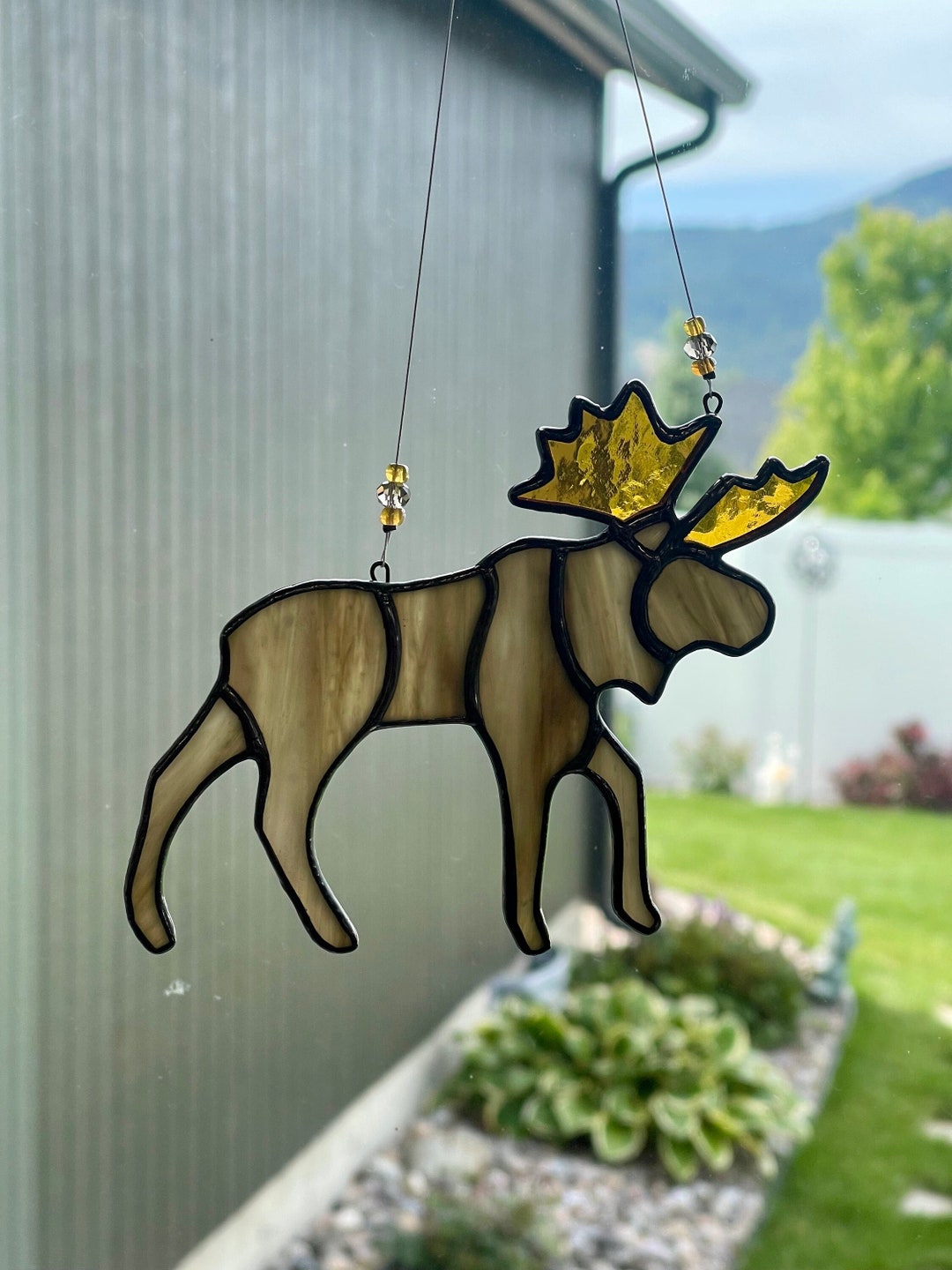 Moose Sun Catcher - Etsy