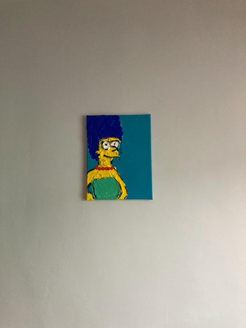 Marge Simpson - Painting for Your Wall for Fans of the Simpsons - Etsy UK