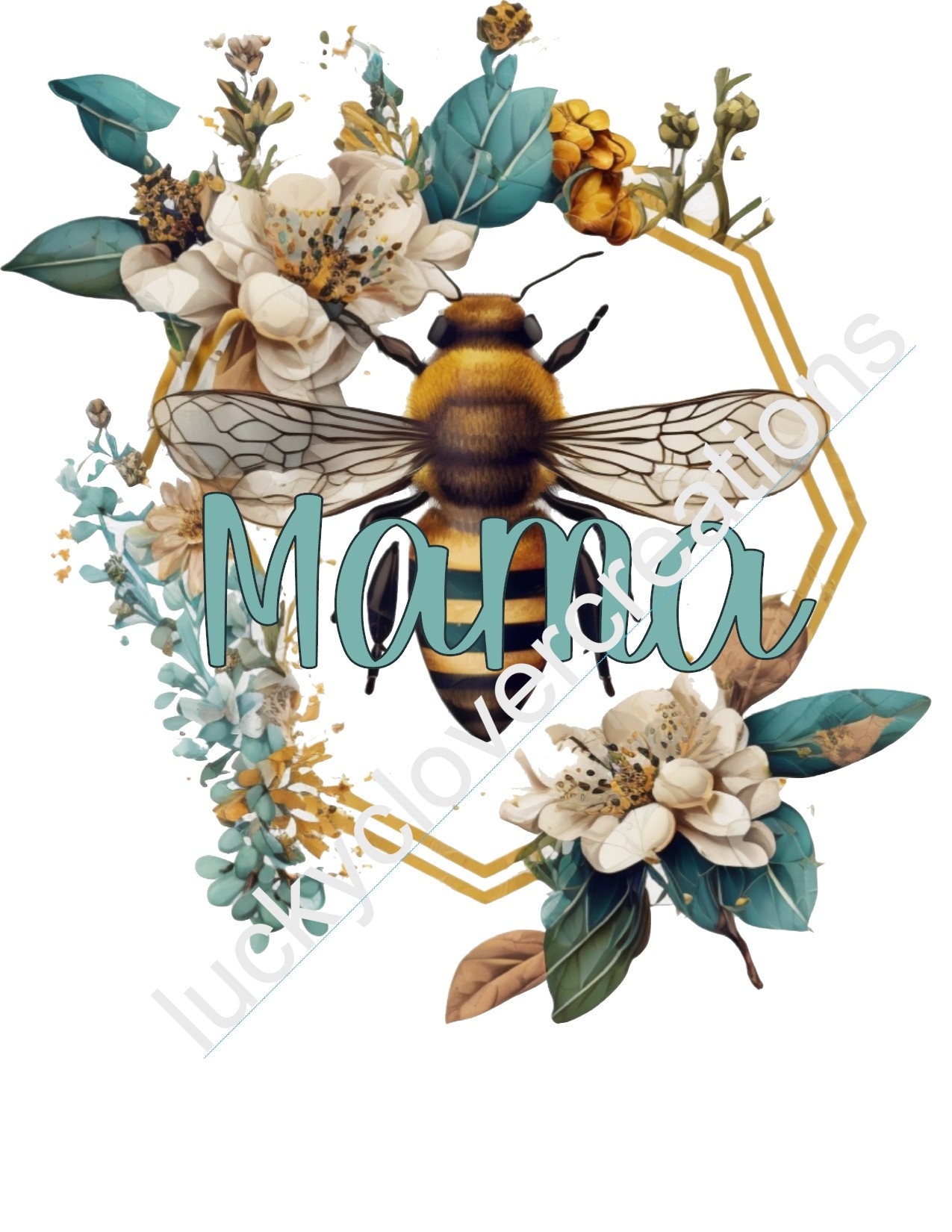Vontage Floral Bee Mama - Etsy