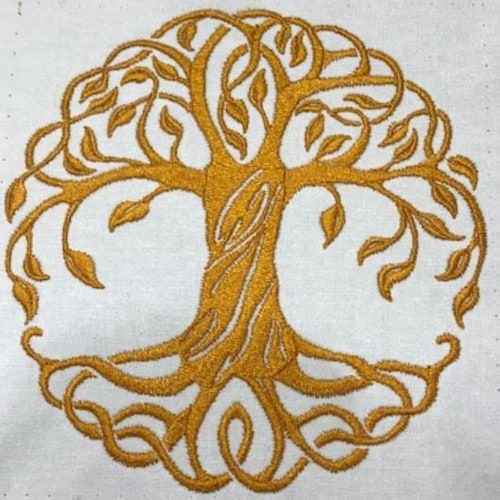 Ornament Decorative Celtic Tree of Life Machine Embroidery - Etsy