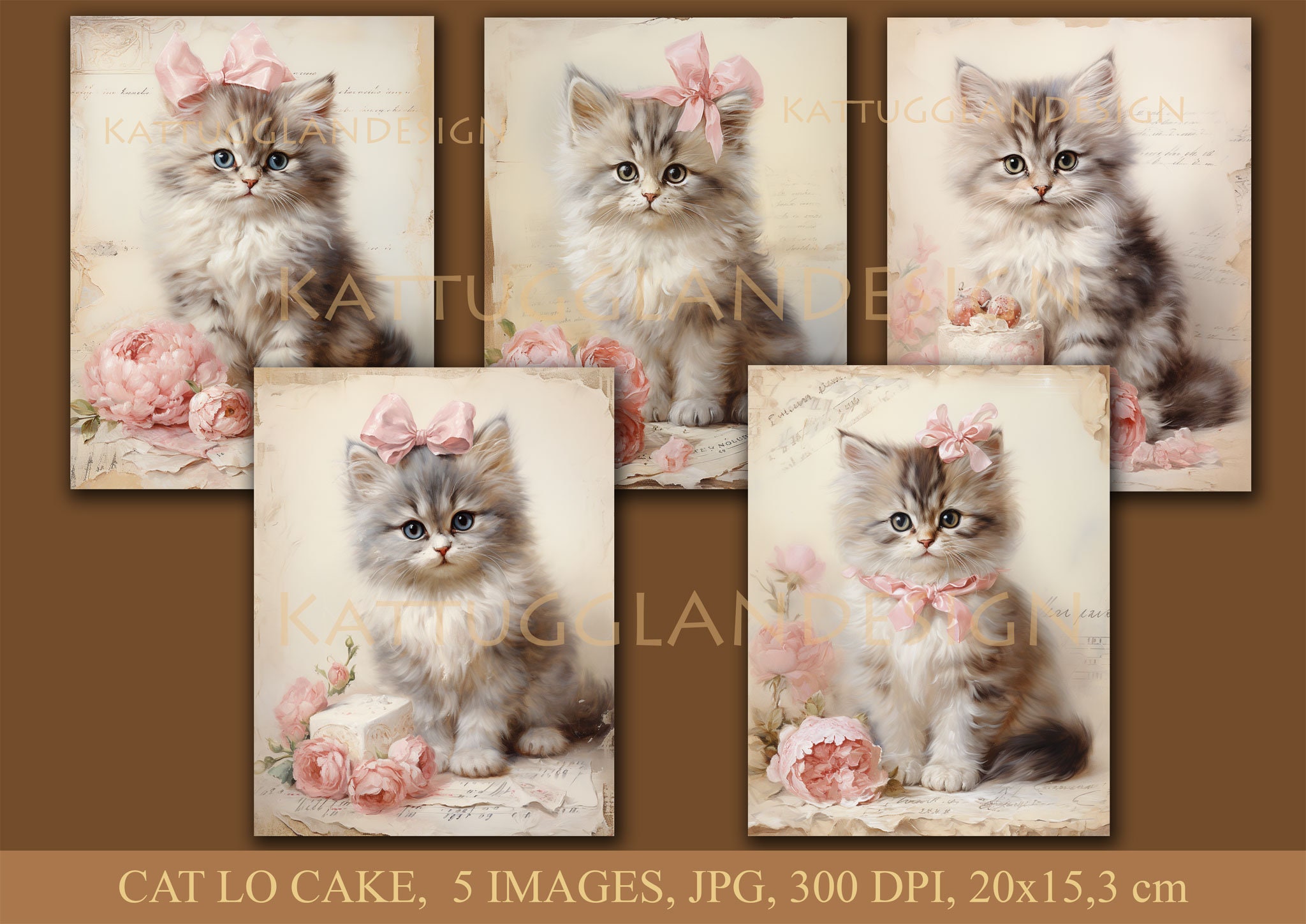 Cat Lo Candle, Digital Download, Scrapbooking, Junk Journal, Commercial ...