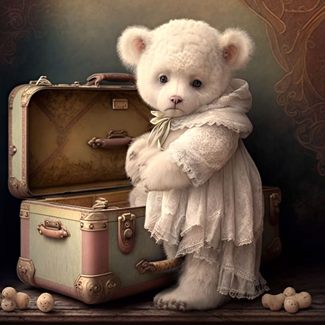 Teddybear, Romantic, Cute Teddybears, Digital Download, AI Digital ...