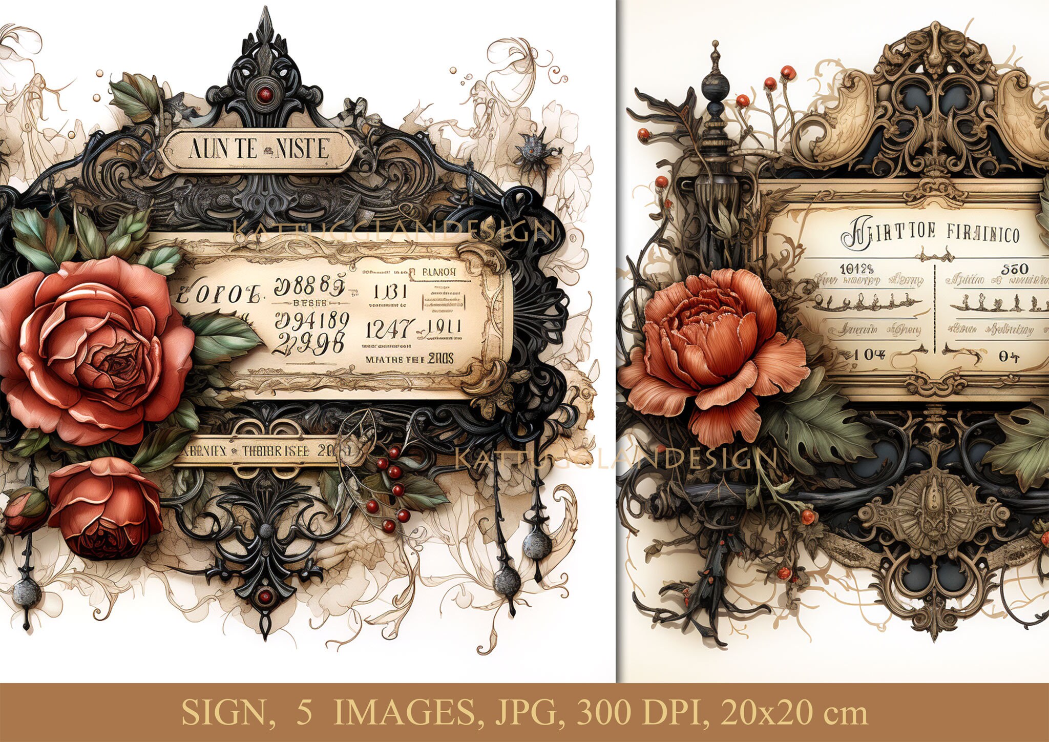 Sign, Digital Download, Commercial Use, Scrapbooking, Journaling ...