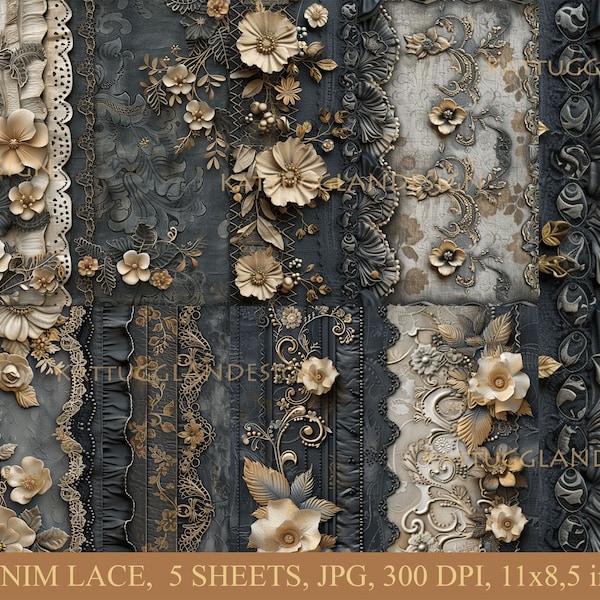 Denim and Lace - Etsy