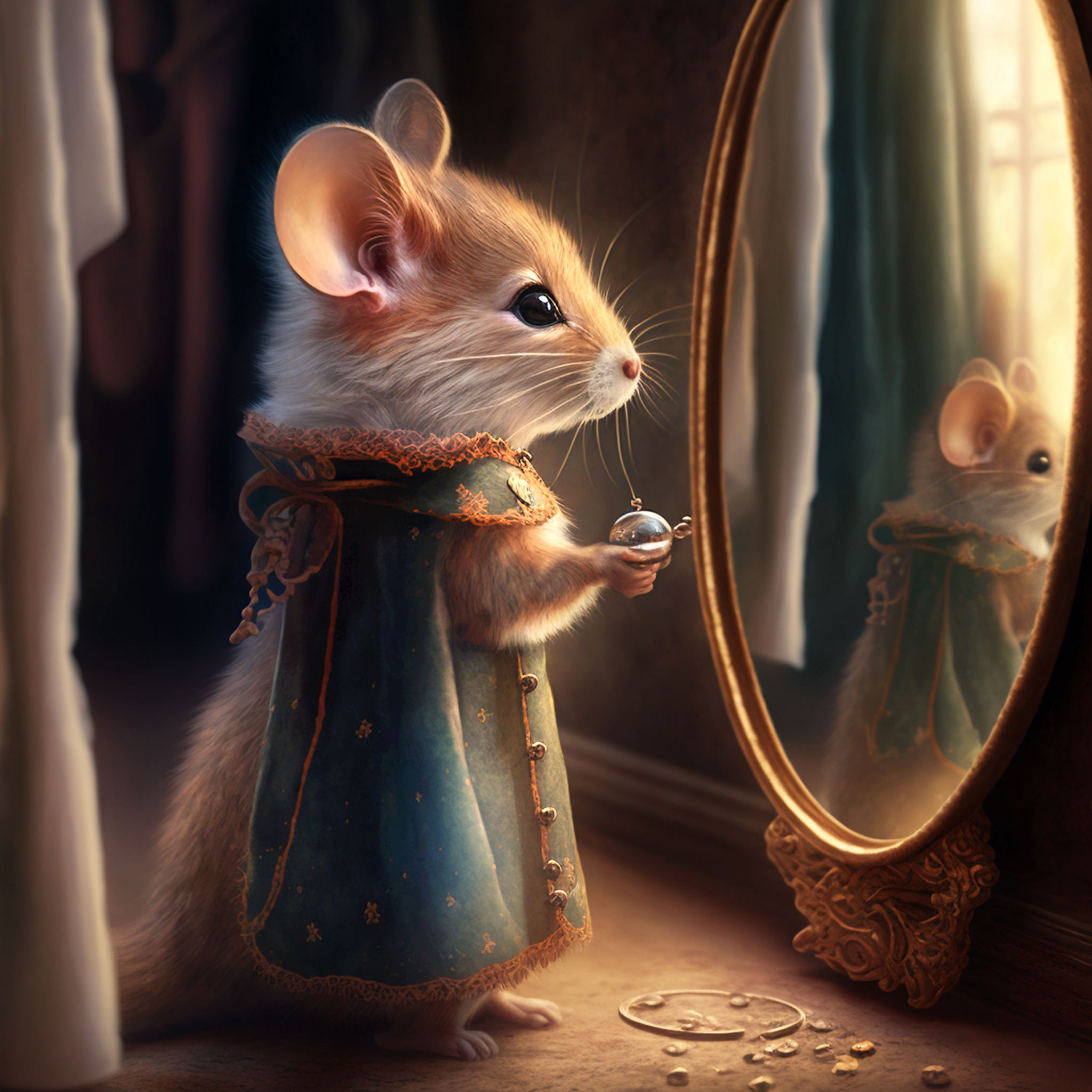 Cute Mouse Animal Painting