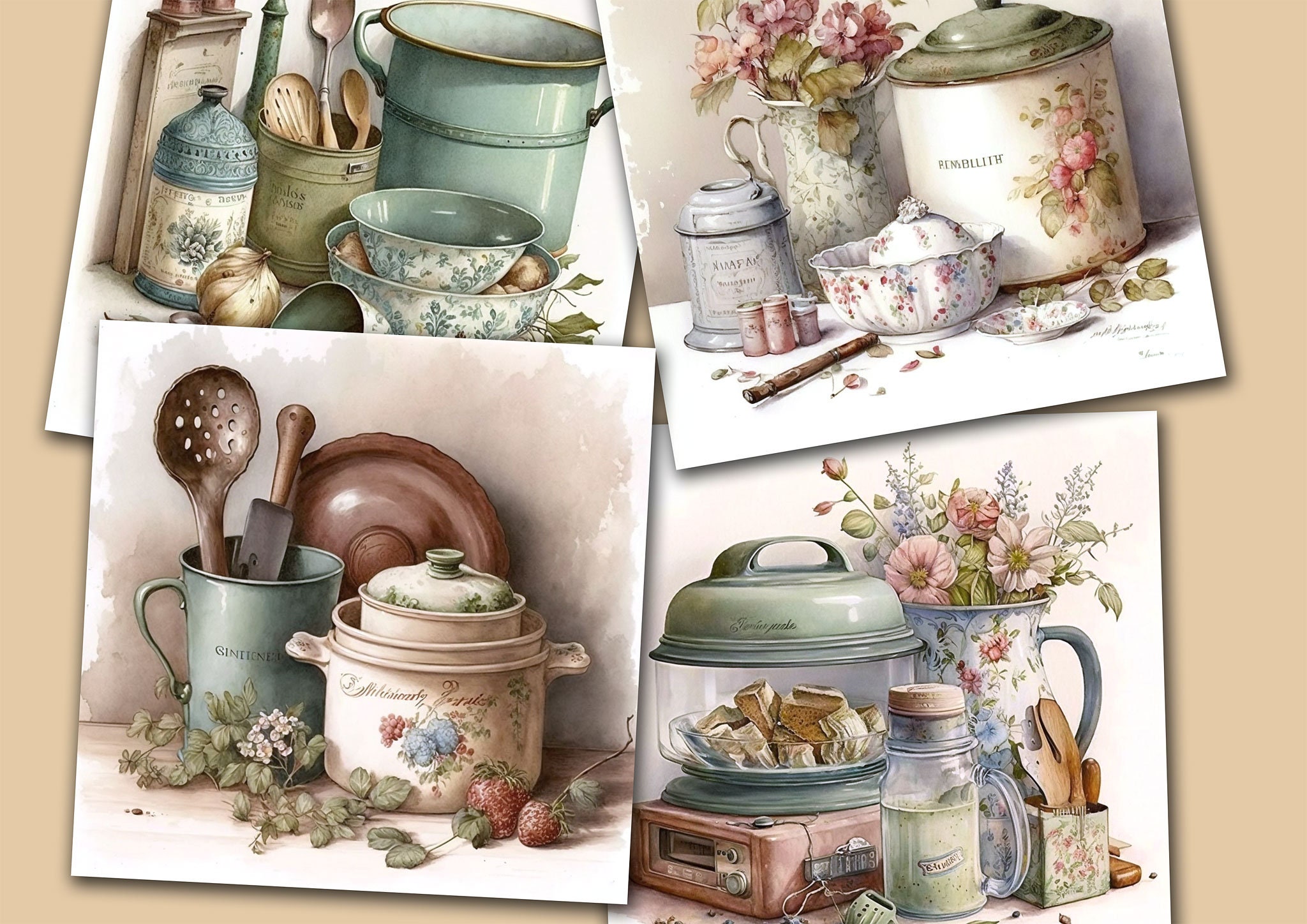 Kitchen Clipart, Kitchen, Clipart, Digital Download, Craft ...