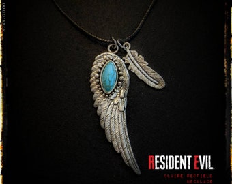 Resident Evil Claire Redfield Inspired Feather Necklace - Etsy