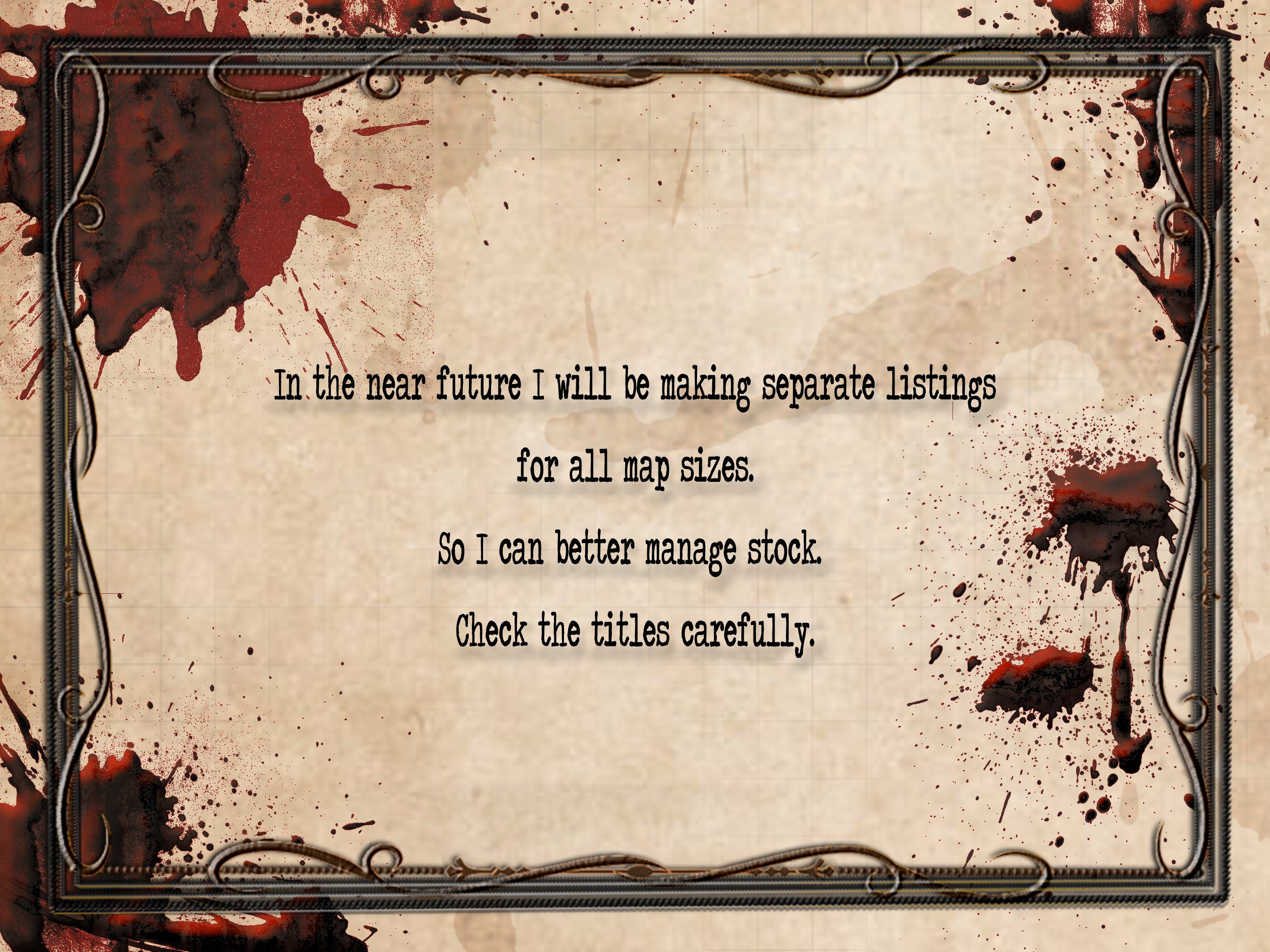 8x10 Resident Evil 7 Map Poster Vintage Replica Prop | Etsy