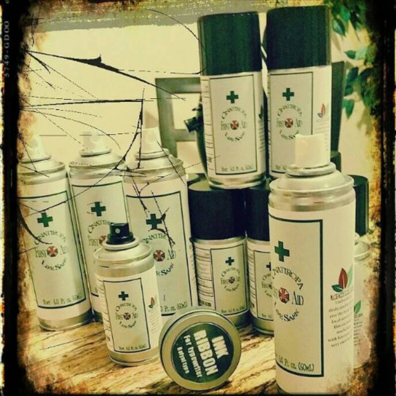 Resident Evil First Aid Spray Labels Prop for Decor Cosplay DIY ...