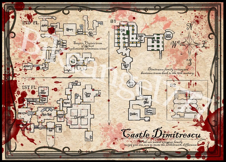 Resident Evil Village 8 Game Map Guide - Etsy