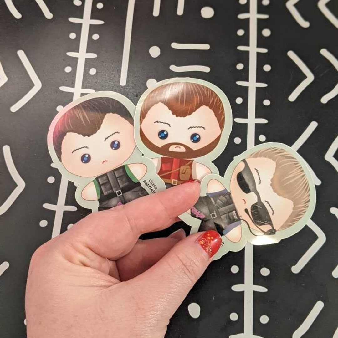 I Resident Evil Cute Adorable Print Stickers Jill Wesker Chris Barry ...