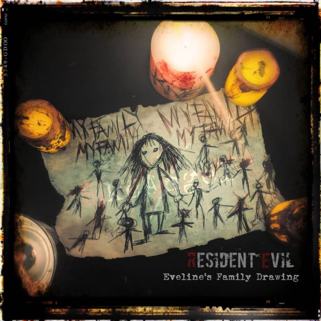 8x10 Resident Evil Inspired 7 Eveline's Drawing - Etsy