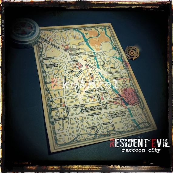 Resident Evil, Map Of Raccoon City Digital Download New, 51% OFF