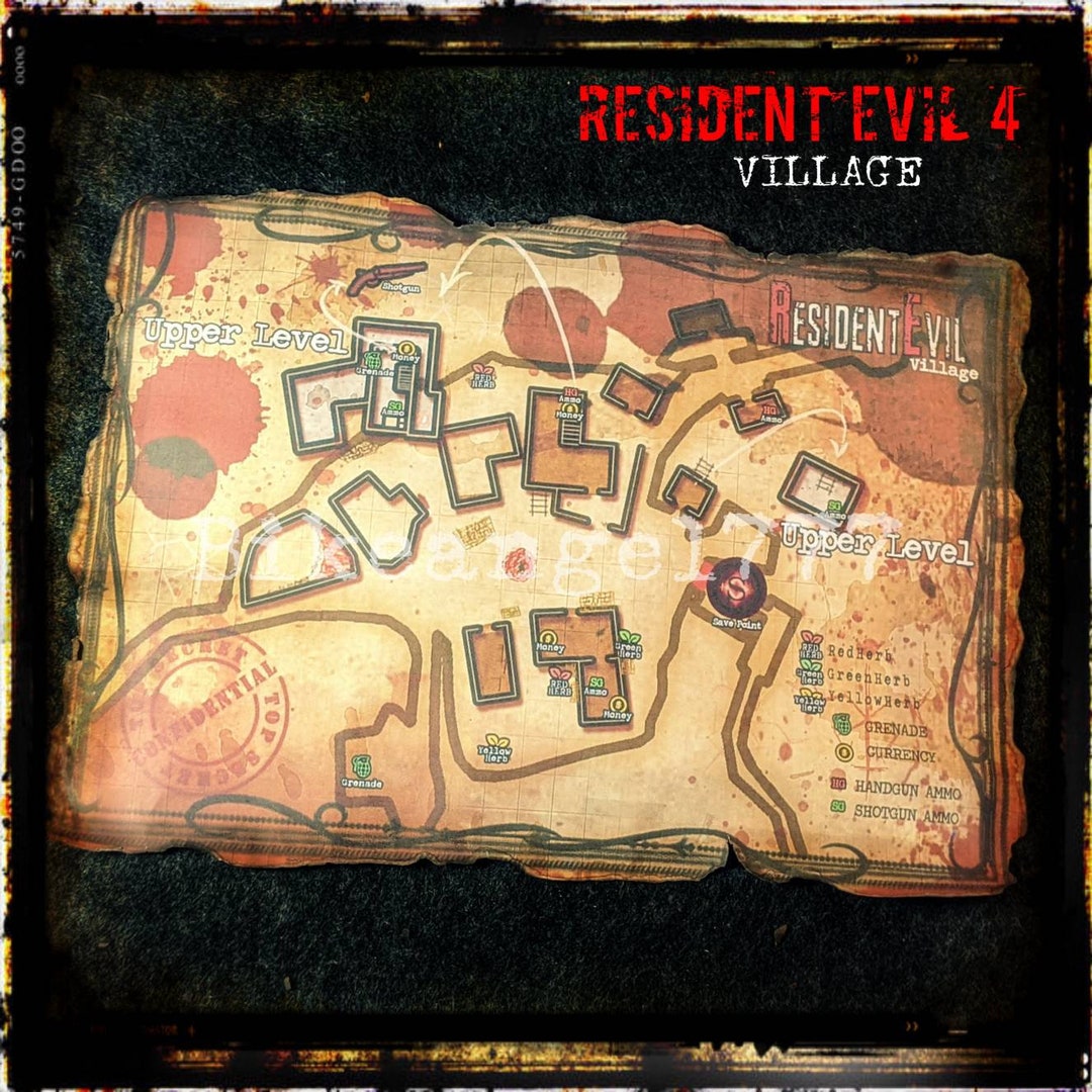 Resident Evil 4 Village Map - Etsy