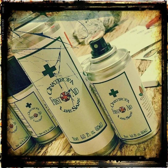 Resident Evil First Aid Spray Labels Prop for Decor Cosplay DIY ...