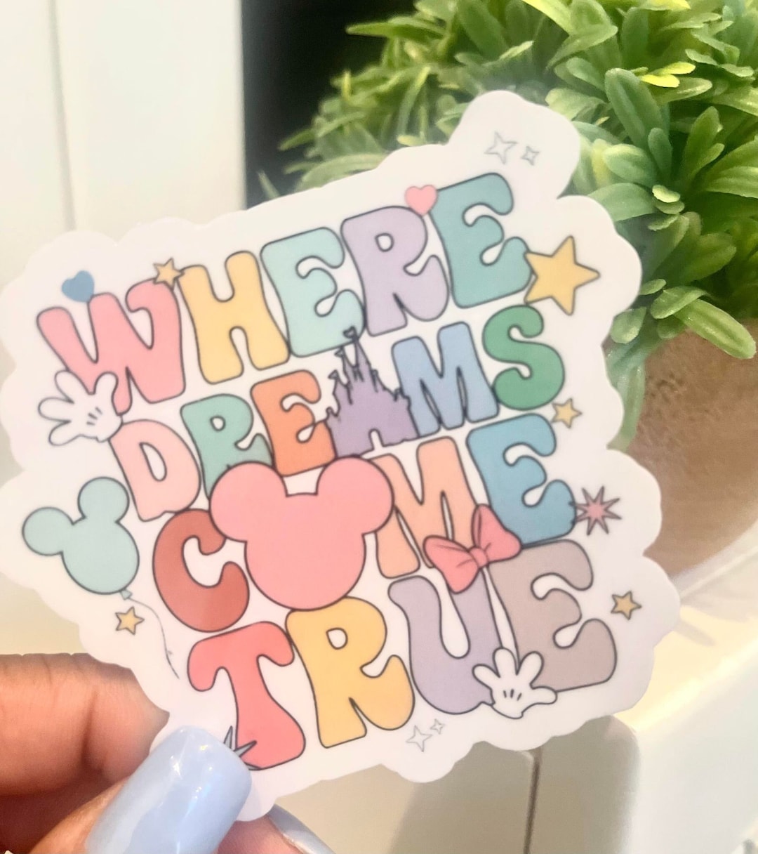 Where Dreams Come True Disney World Sticker Disney Decal - Etsy