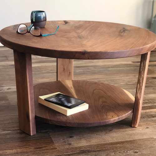 Round Chunky Coffee Table - Etsy