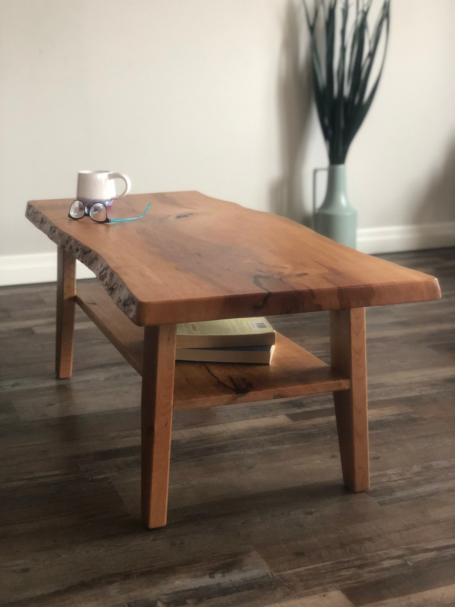 Rustic Live Edge Handmade Wood Coffee Table Farmhouse Table | Etsy