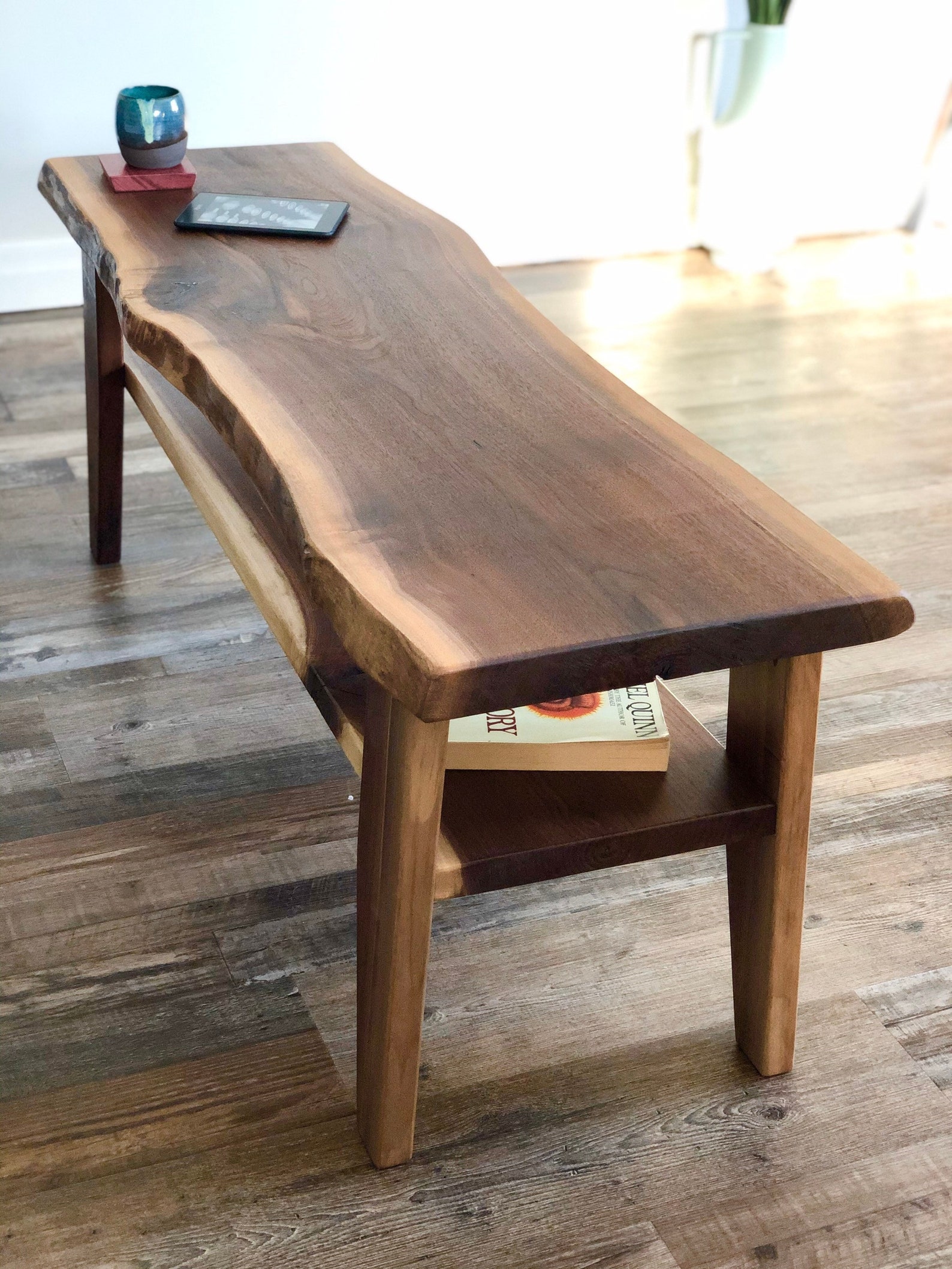 Rustic Live Edge Handmade Wood Coffee Table Farmhouse Table | Etsy