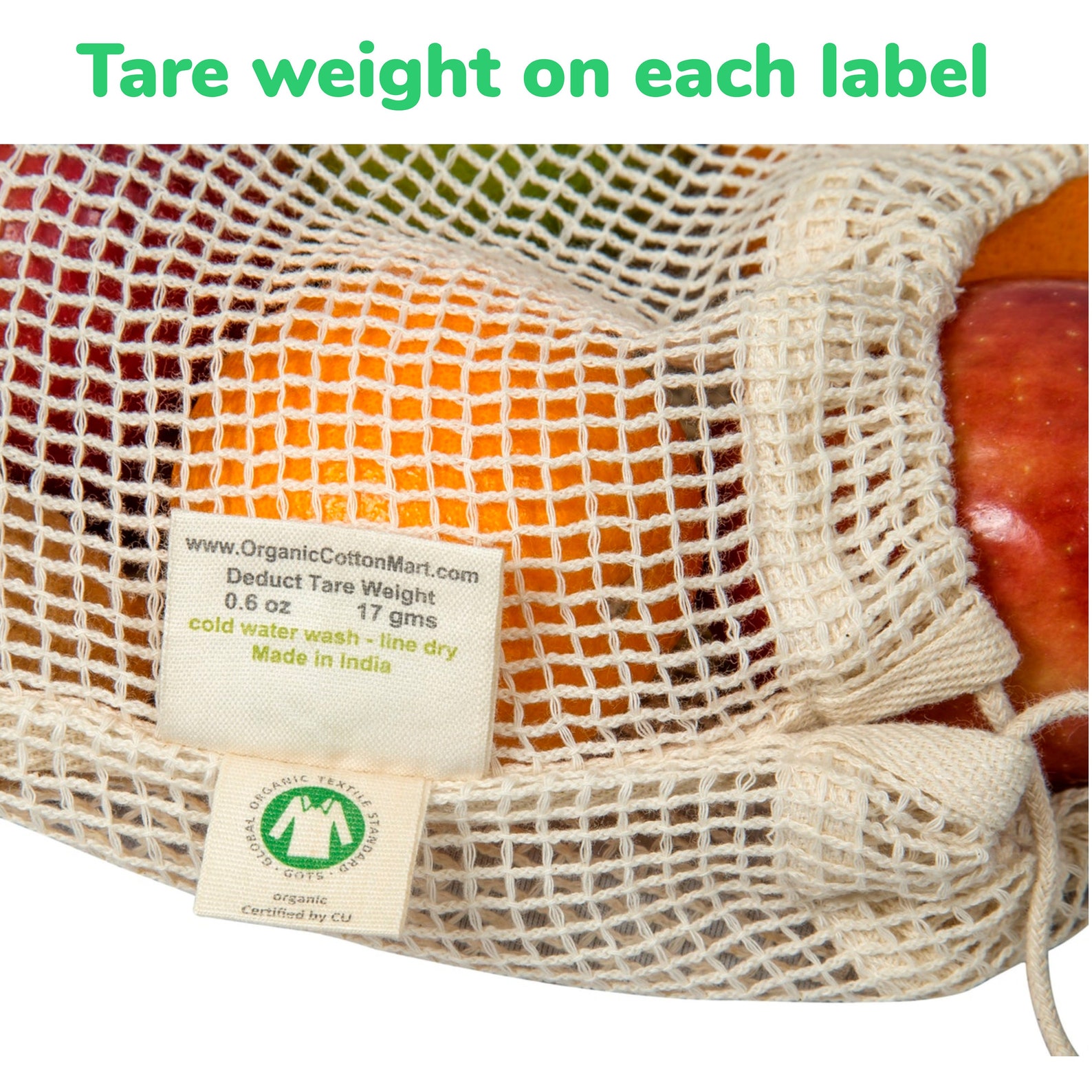 Reusable Onion Storage Bags - Organic Cotton Mesh Onion Bags With ...