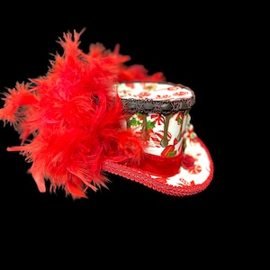 Peppermint Mini Top Hat With Chocolate Drizzle, Christmas Mini Top Hat ...