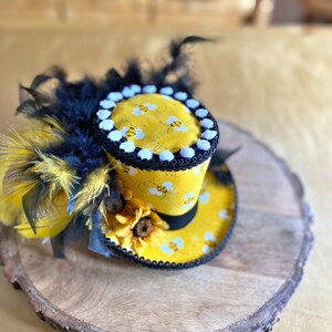 Bumble Bee Mini Top Hat - Etsy