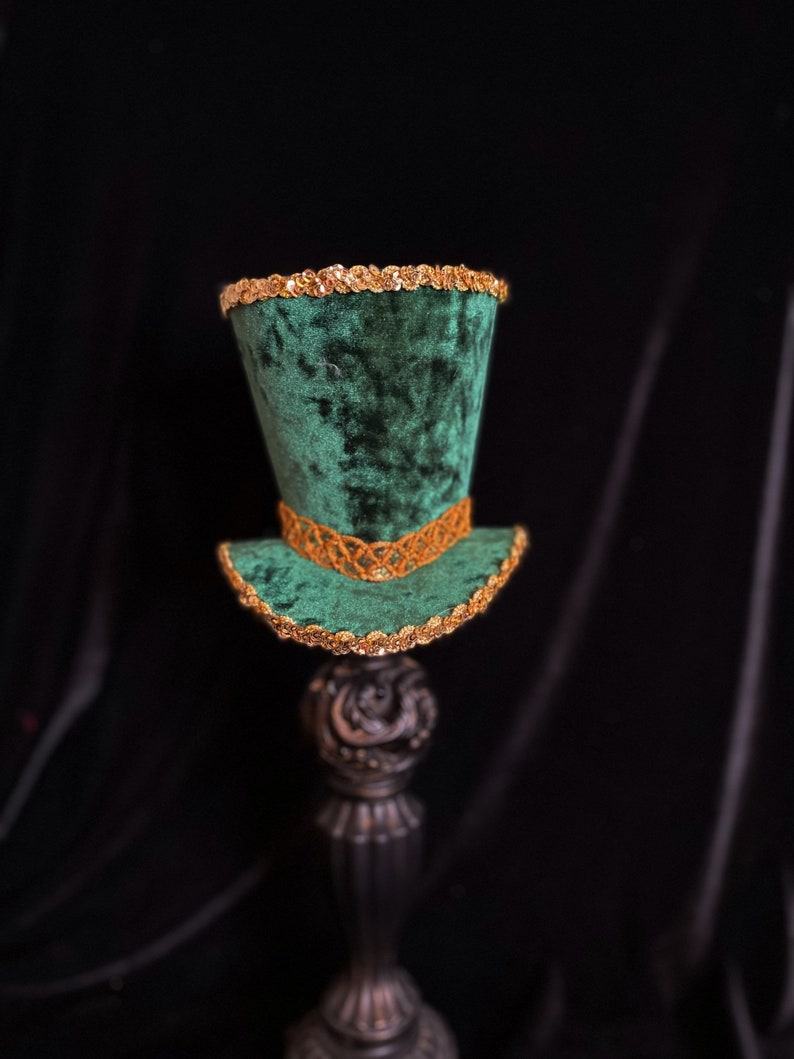 Emerald Green Velvet Mini Top Hat - Etsy
