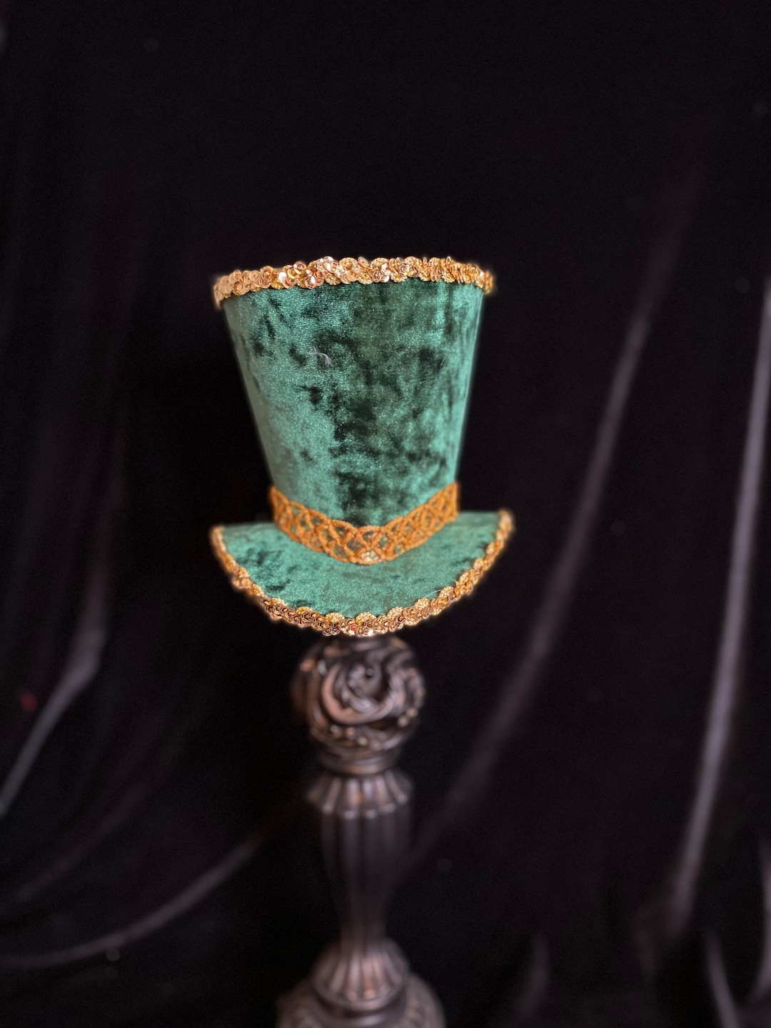 Emerald Green Velvet Mini Top Hat - Etsy