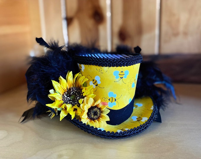 Bumble Bee Mini Top Hat - Etsy