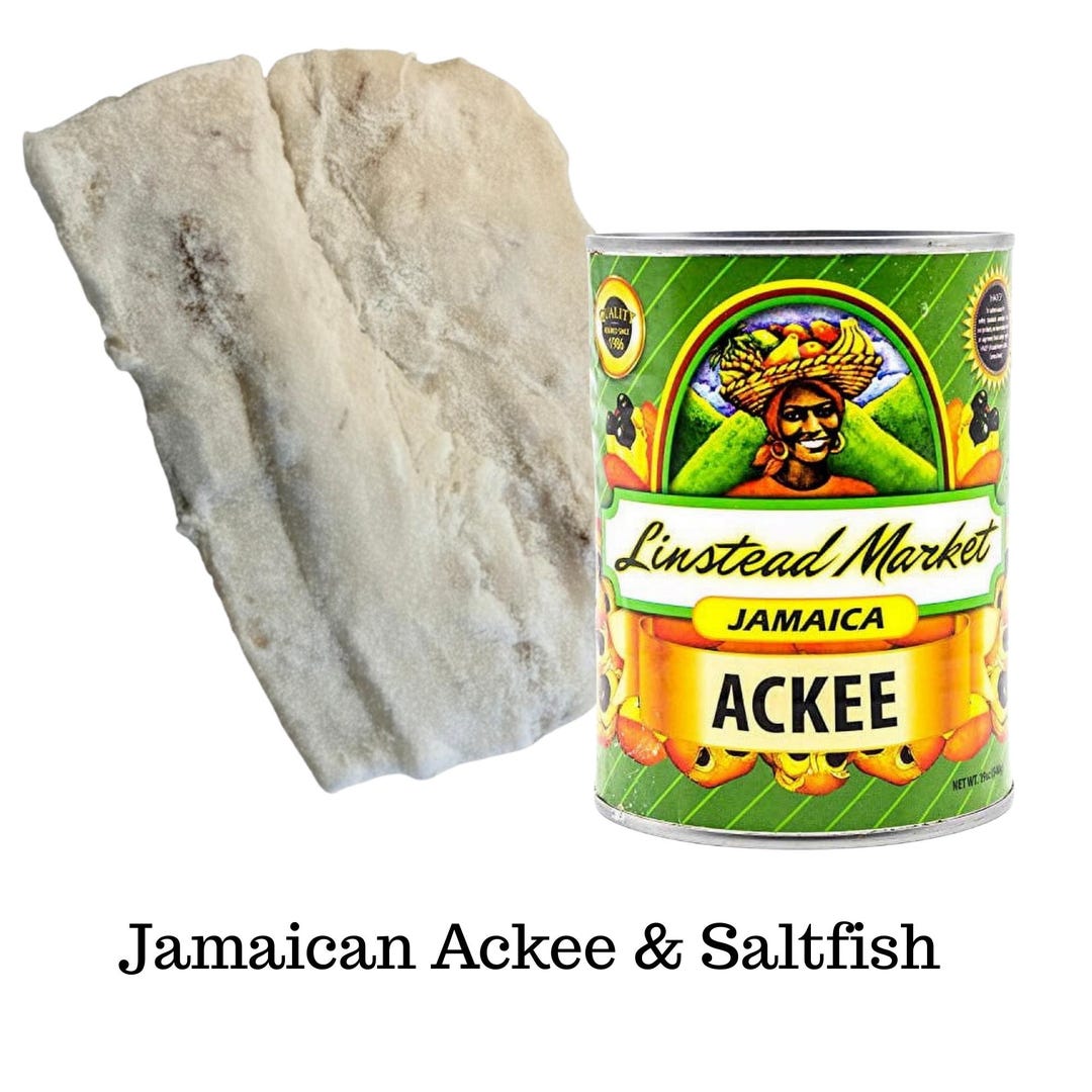 Jamaican Ackee & Saltfish Bundle – 1 Can Ackee Fruit + 1 Lb Salted Cod ...